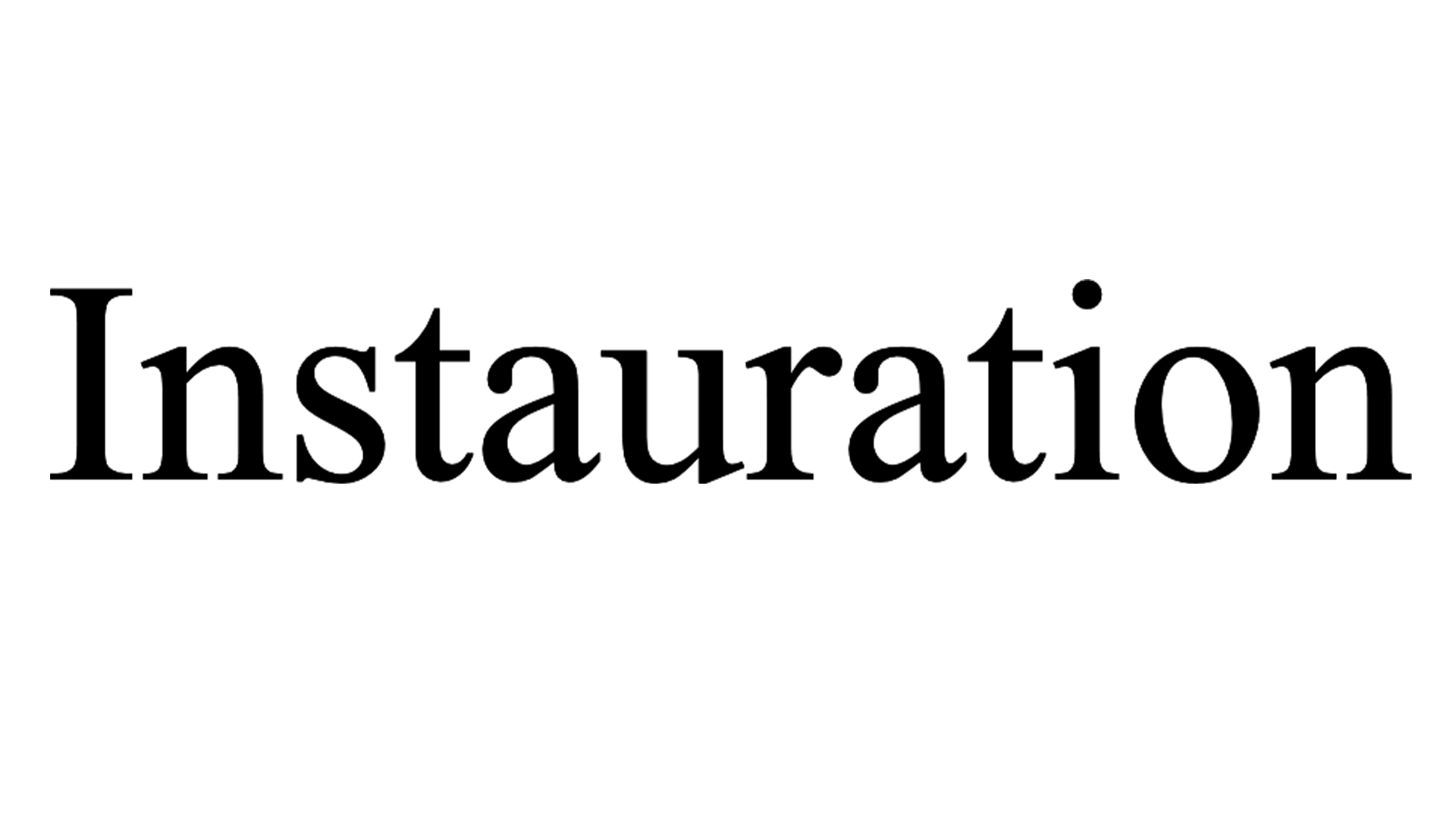 INSTAURATION Archives
